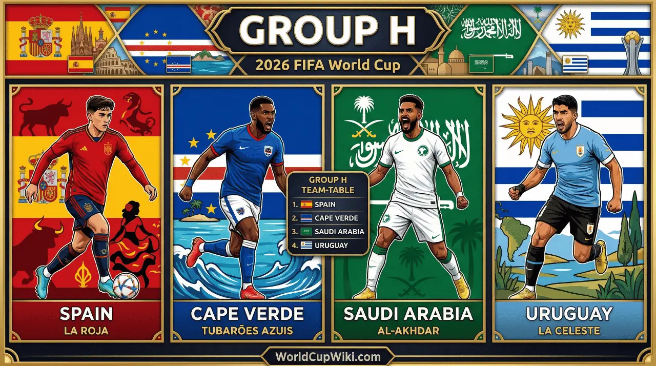 2026 FIFA World Cup Group H: Schedule, Standings and Prediction