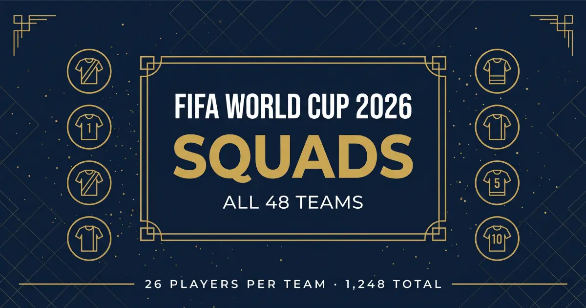 World Cup 2026 Squads: Final 26-Man Lists for All 48 Teams