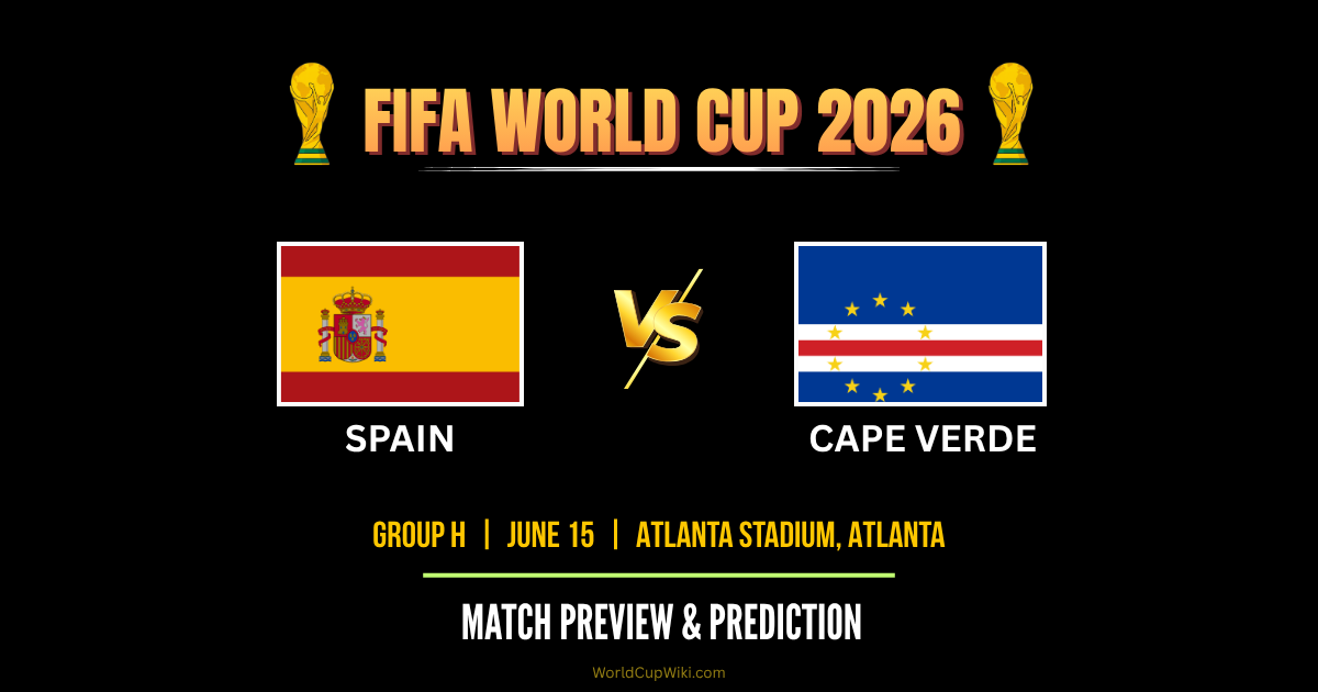 Spain vs Cape Verde World Cup 2026: Preview, Prediction & Analysis